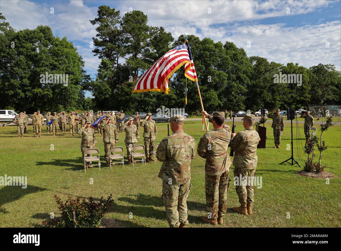 U.S. Army Sgt. Maj. Melodie Hunt, Battalion Sergeant Major for the 2 ...