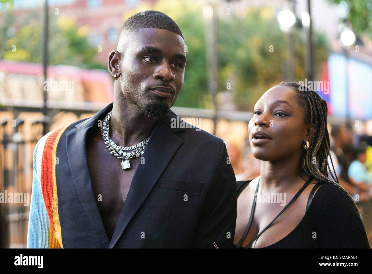 Dami Hope poses for photographers upon arrival at the UK special ...