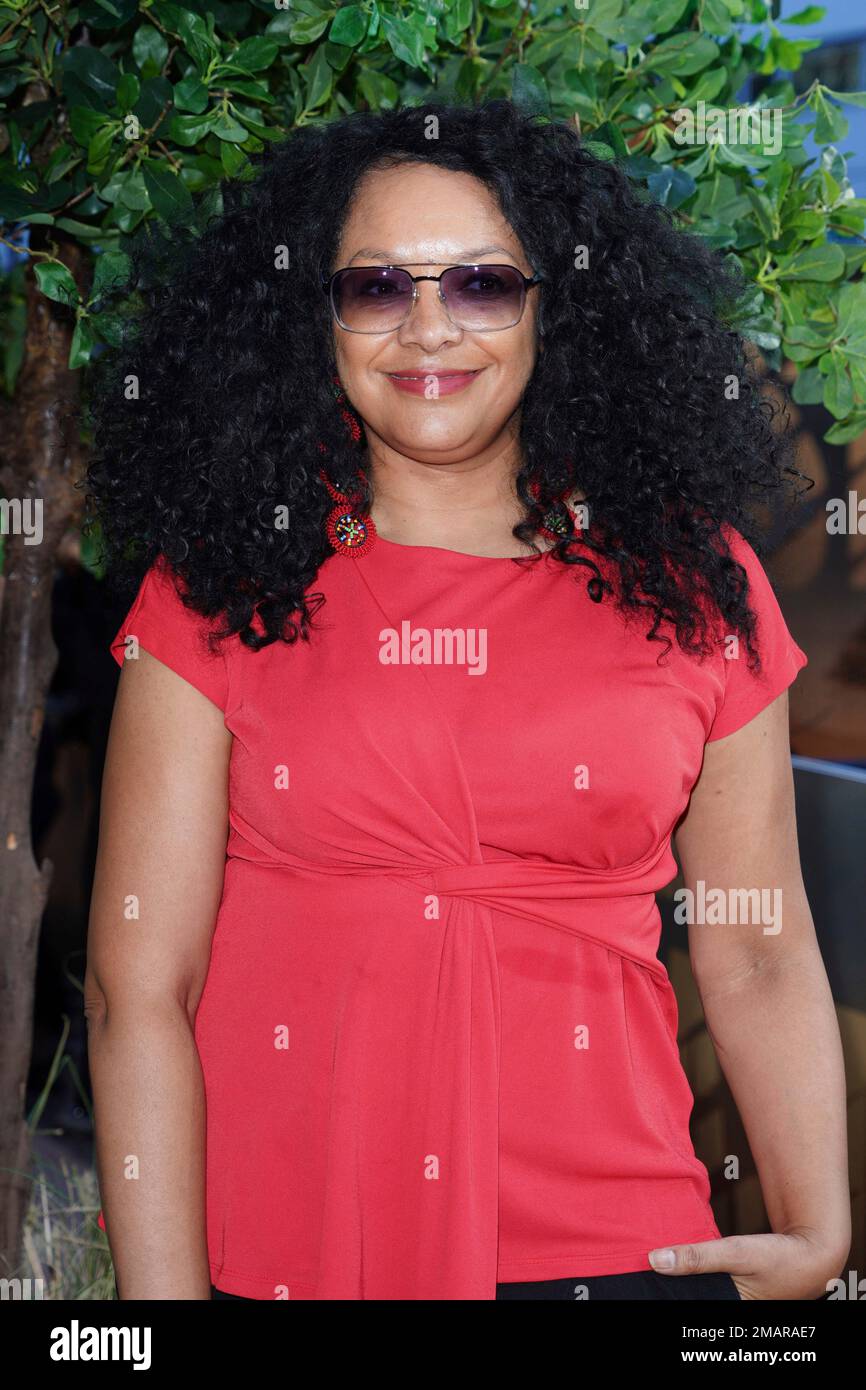 Kanya King poses for photographers upon arrival at the UK special ...