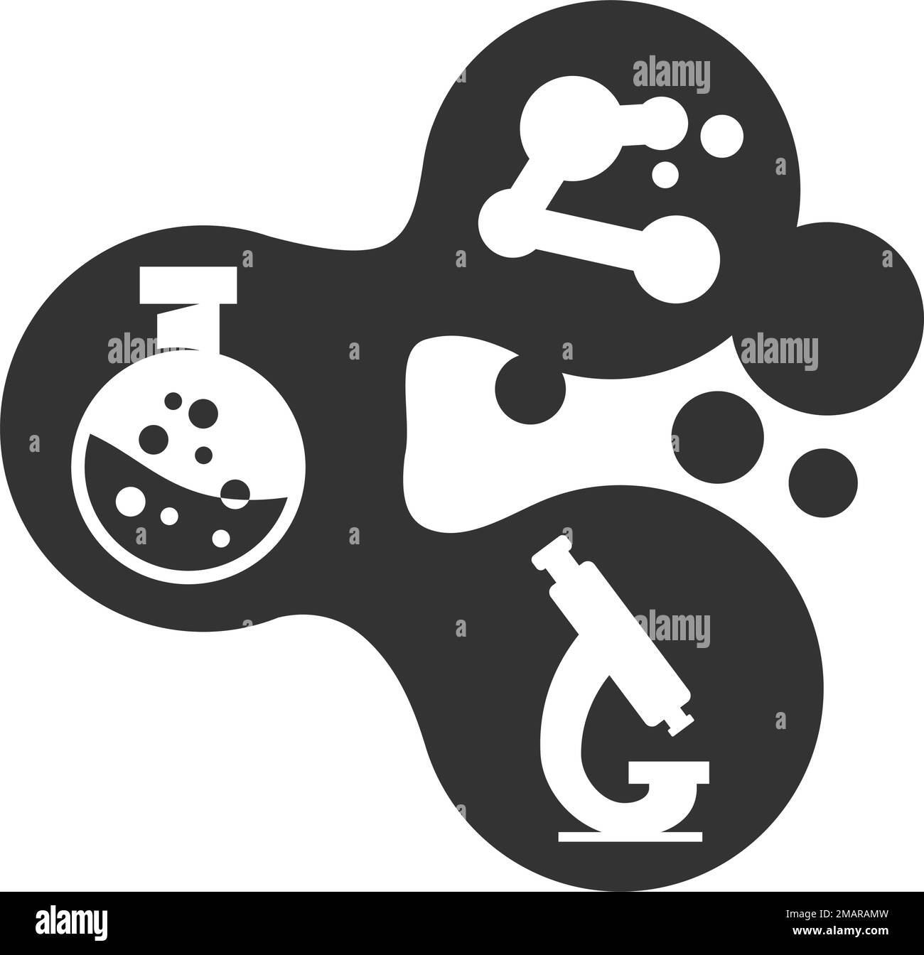 science laboratory logo template Icon Illustration Brand Identity ...