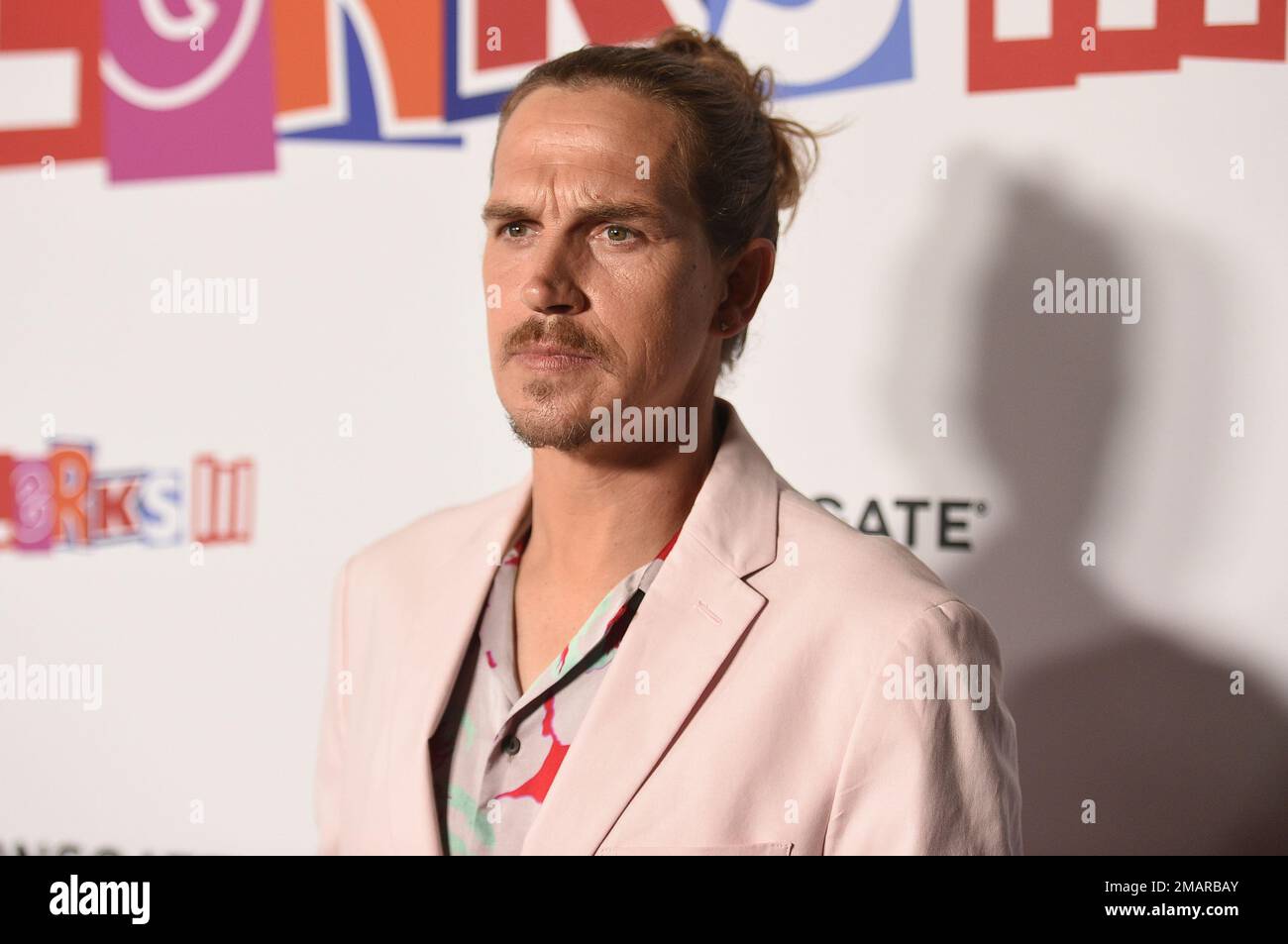 Jason Mewes arrives at the premiere of "Clerks III" on Wednesday, Aug. 24, 2022, at the TCL ...