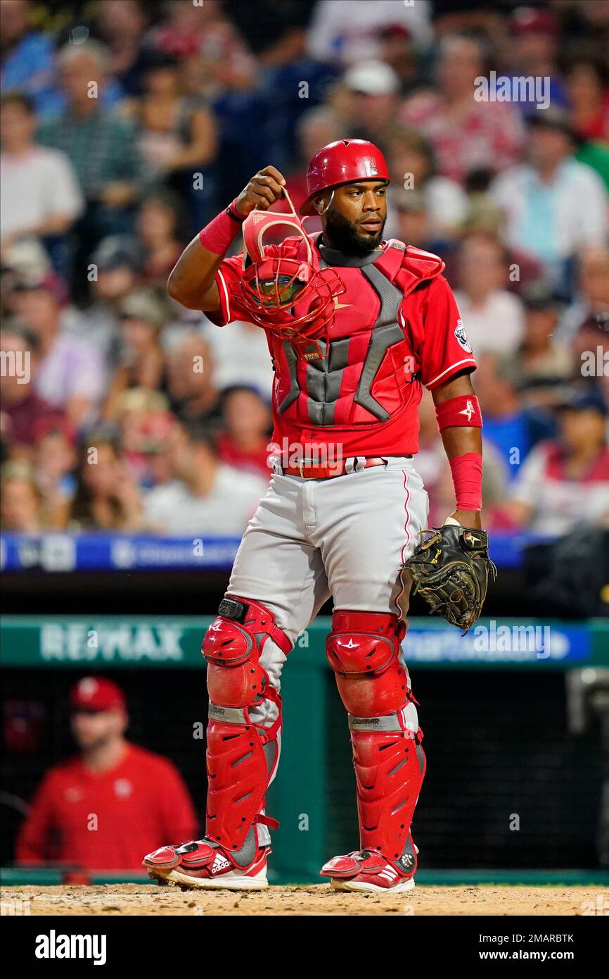 Cincinnati Reds' Chuckie Robinson plays during a baseball game ...