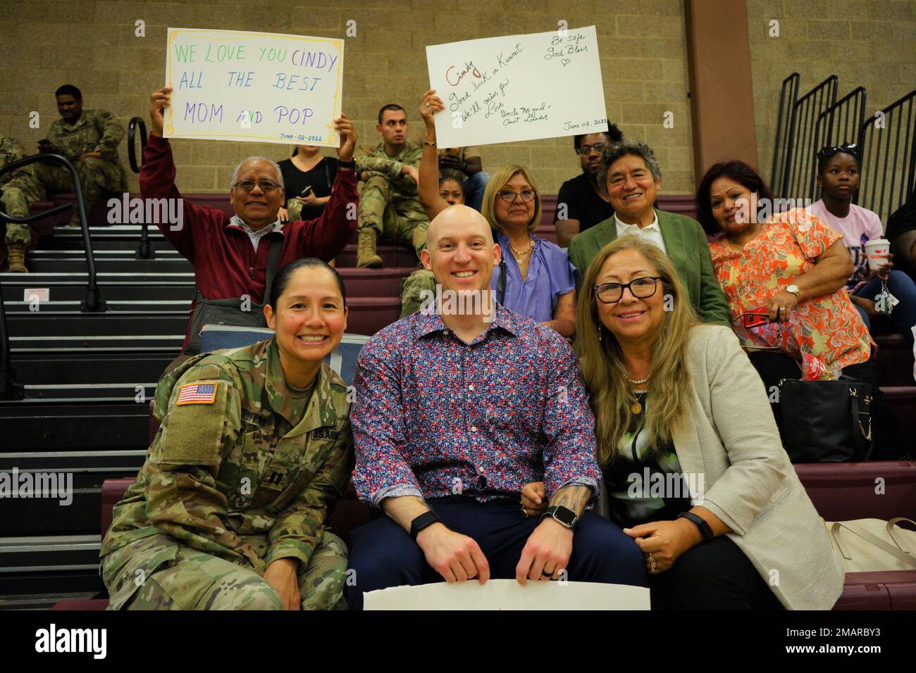 Cpt. Cindy Llantoy, commander of the 252nd Quartermaster Company, 213th ...