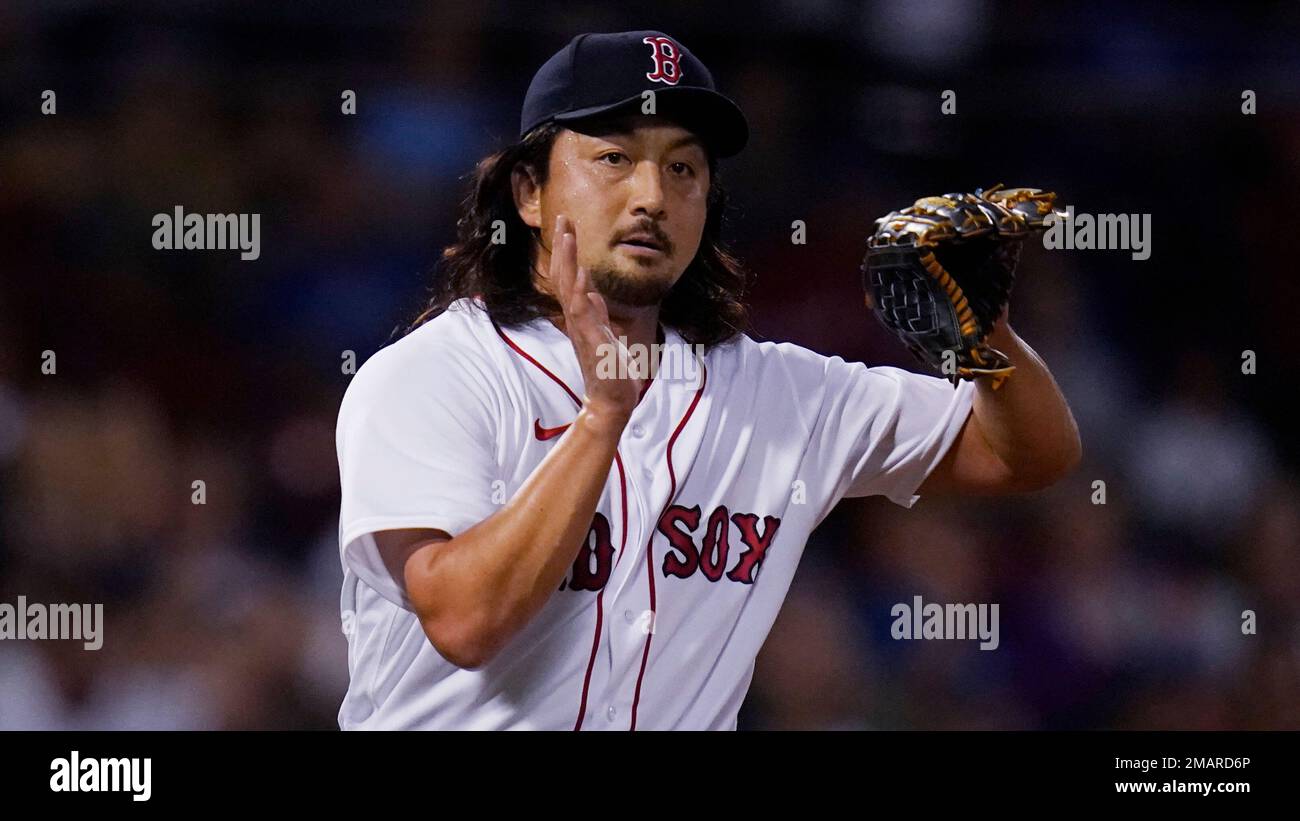 Boston Red Sox relief pitcher Hirokazu Sawamura during a baseball game ... Boston Red Sox relief pitcher Hirokazu Sawamura during a baseball game ...