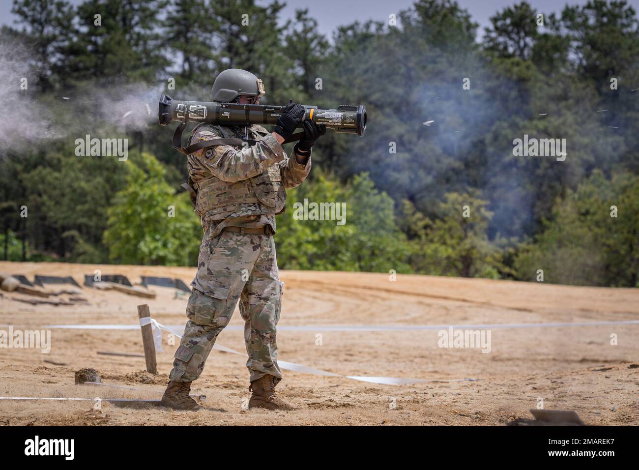 A U.S. Army Soldier with the 1-114th Infantry Regiment, 44th Infantry ...