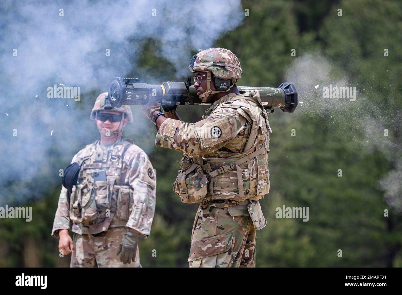 A U.S. Army Soldier with the 1-114th Infantry Regiment, 44th Infantry ...