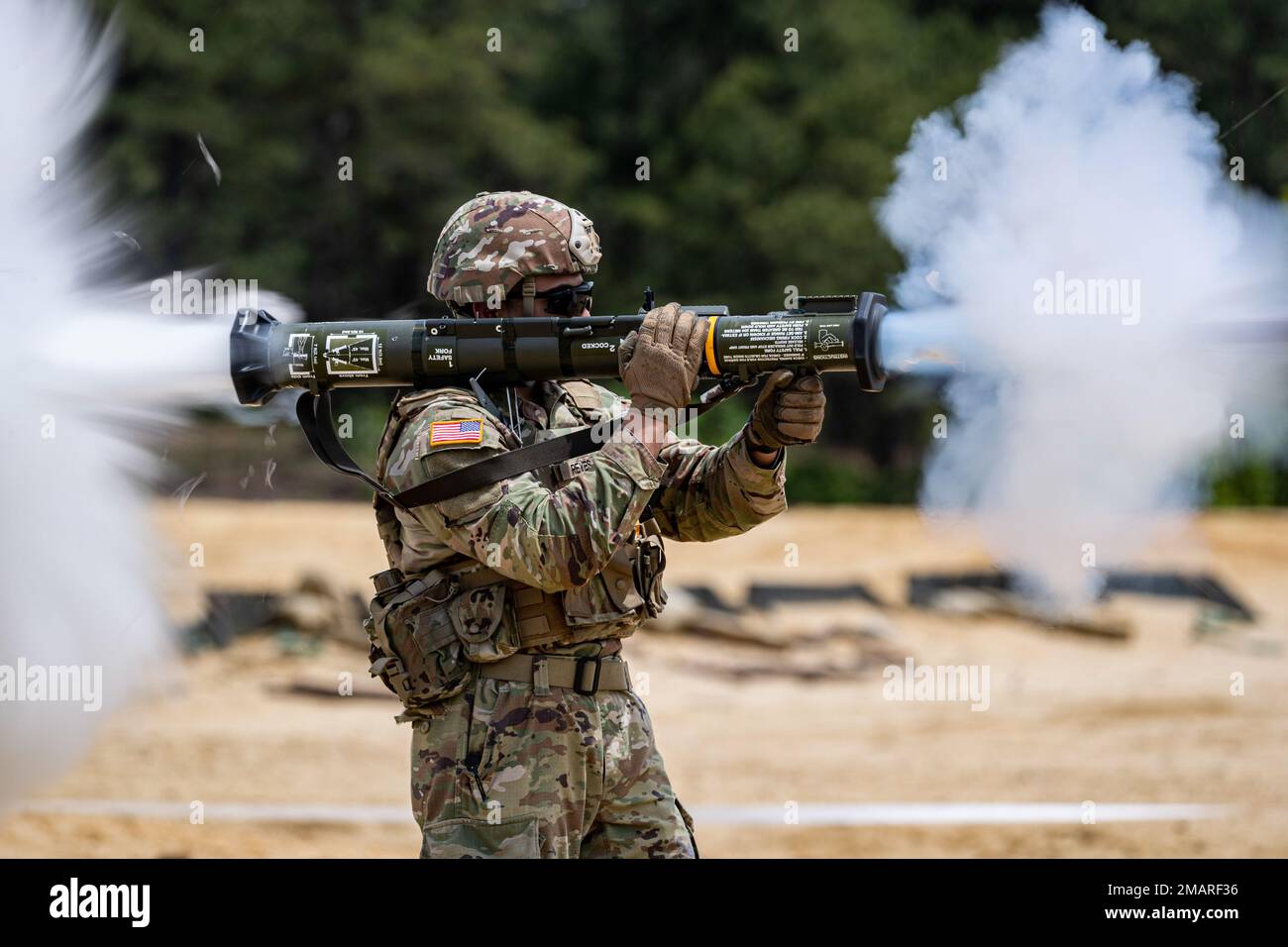 A U.S. Army Soldier with the 1-114th Infantry Regiment, 44th Infantry ...