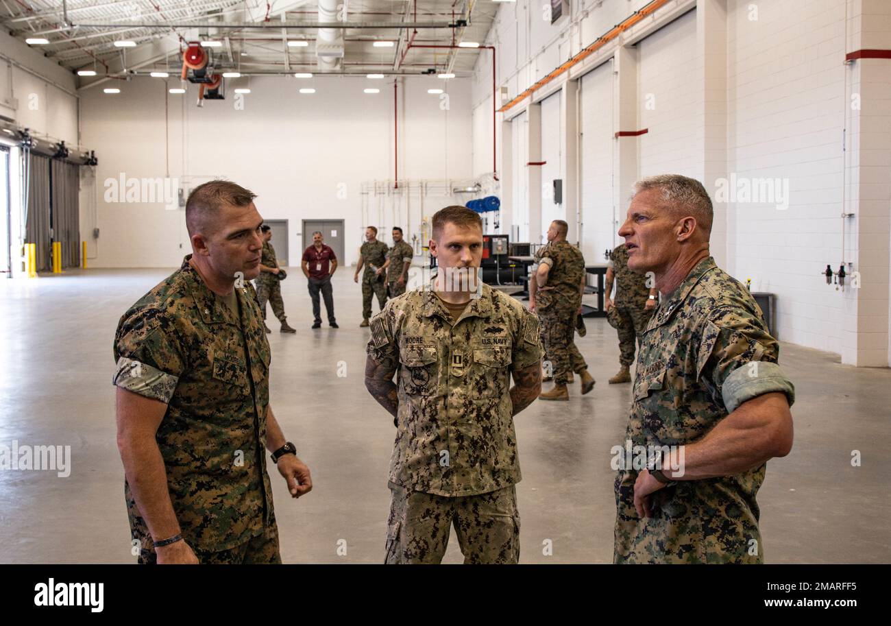 U.S. Marine Corps Maj. Gen. Roger B. Turner (right), Lt. Col. Wilson ...
