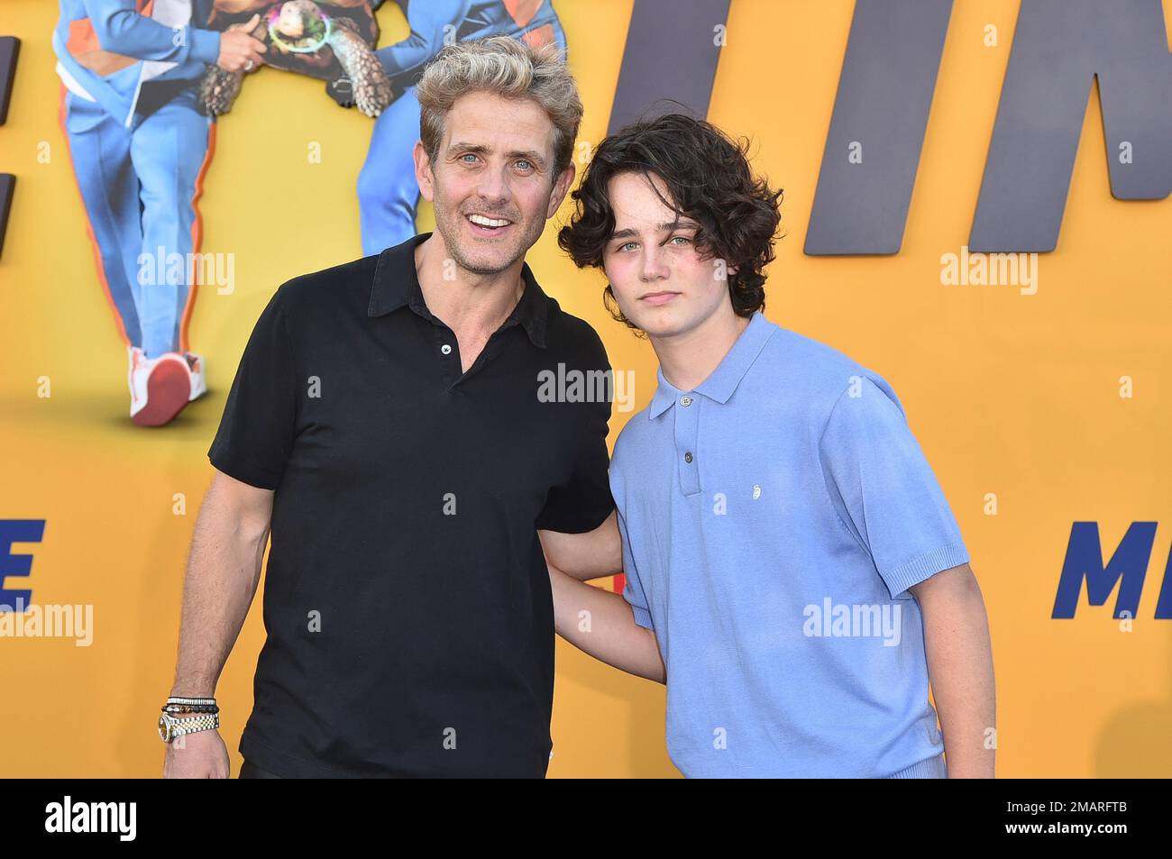 Joey McIntyre and Griffin McIntyre arrives at the premiere of "Me Time ...