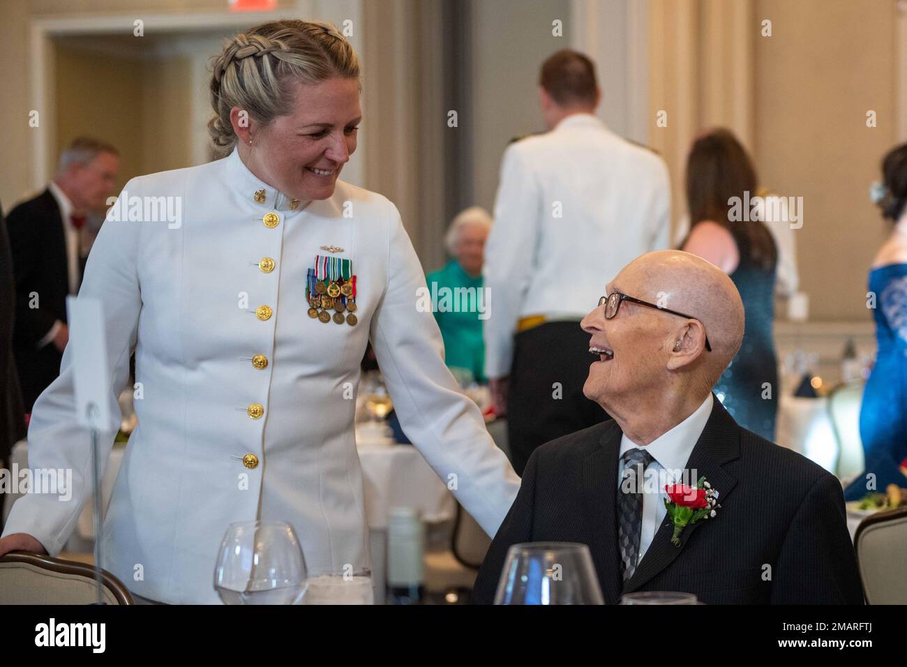 Senior Chief Cryptologic Technician (Interpretive) Donna Merkel speaks ...