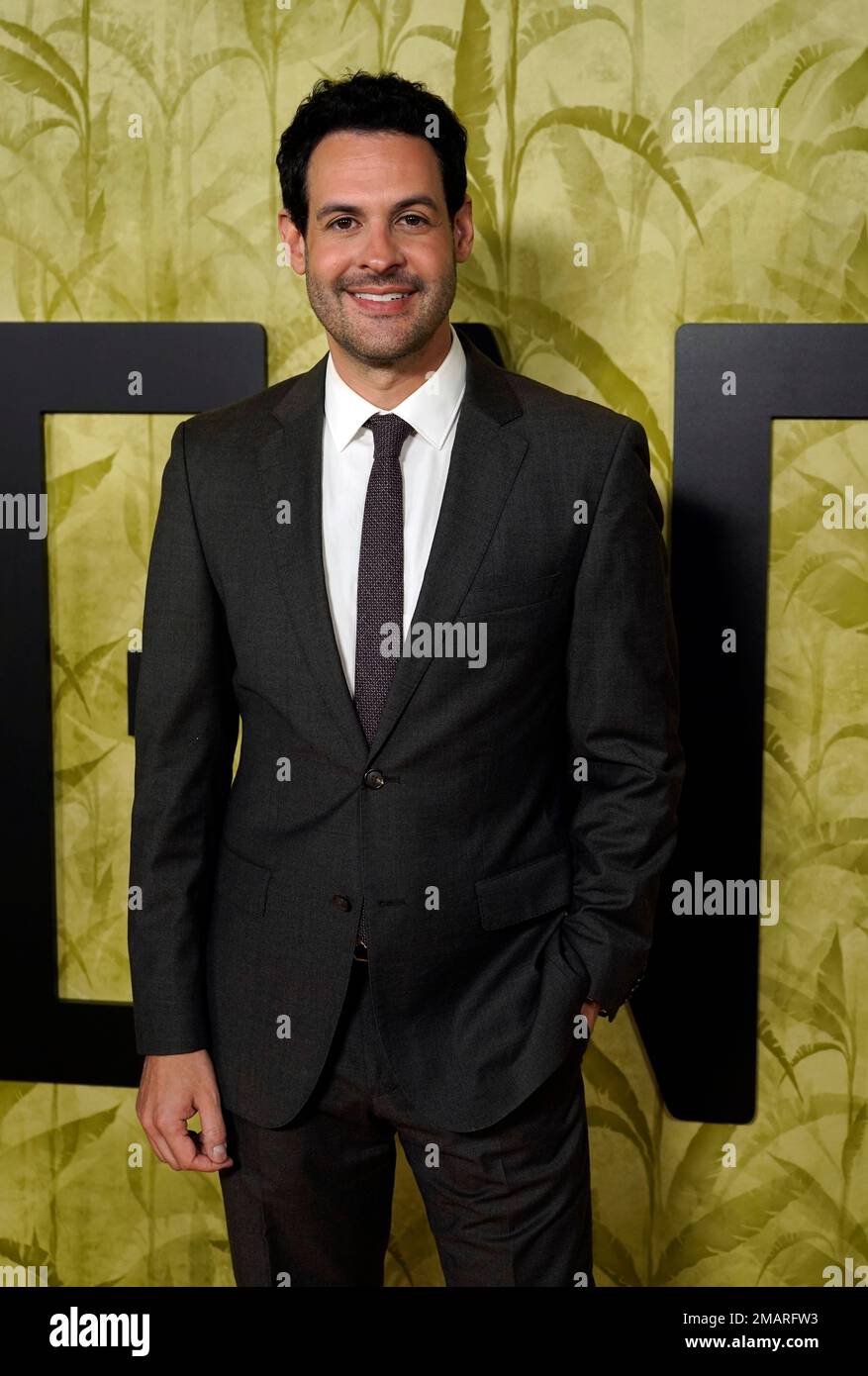 Andrew Leeds poses at the premiere of the FX miniseries "The Patient ...