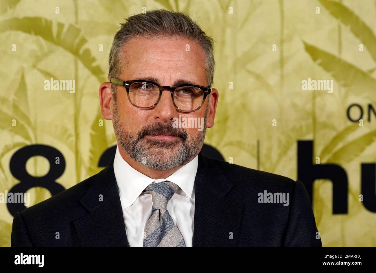 Steve Carell poses at the premiere of the FX miniseries "The Patient ...
