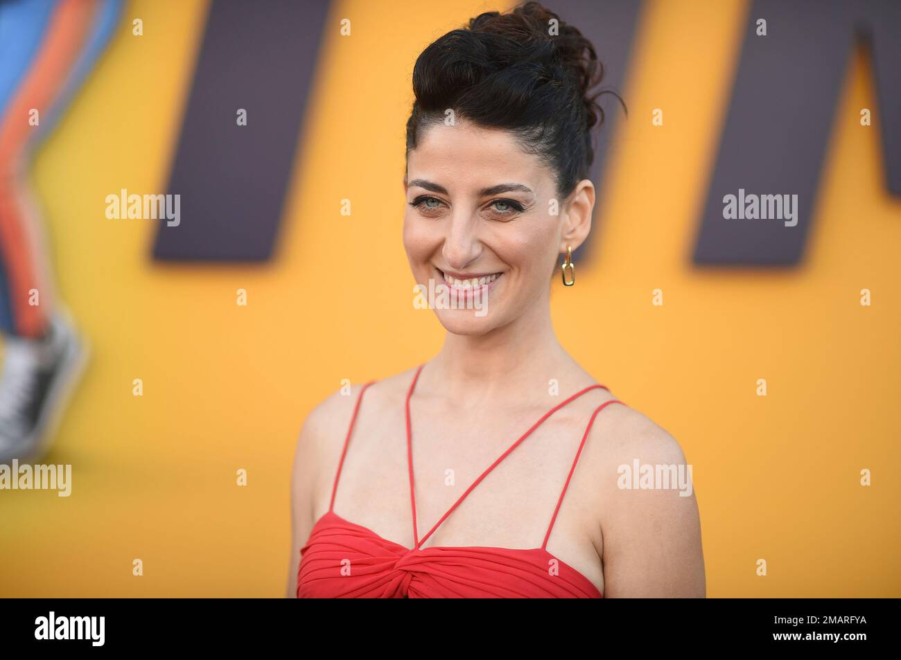 Shira Gross arrives at the premiere of "Me Time" on Tuesday, Aug. 23 ...