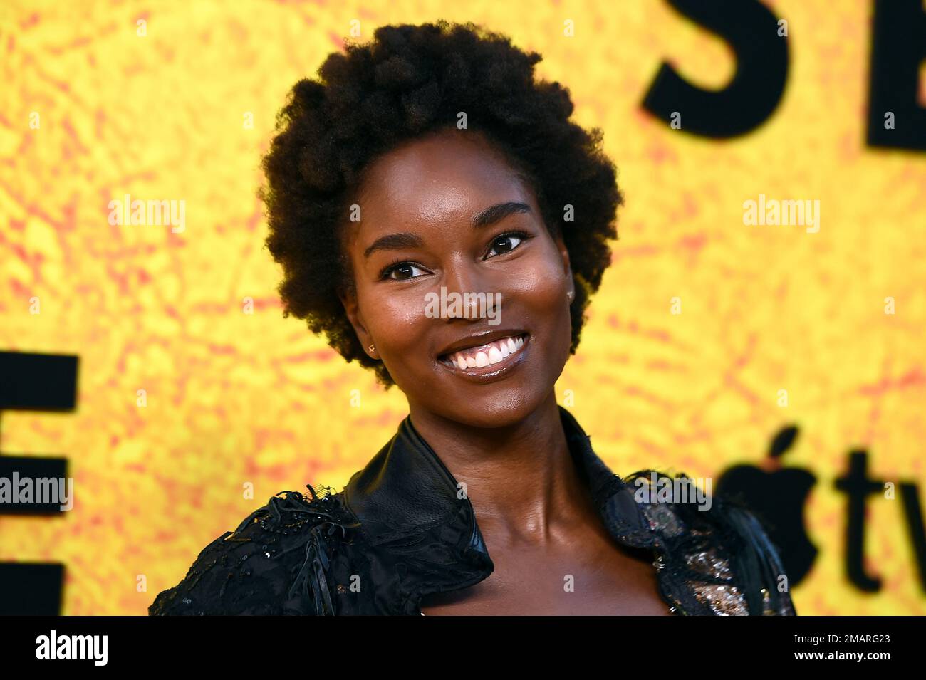 Damaris Lewis arrives at the premiere of the third season of "See ...