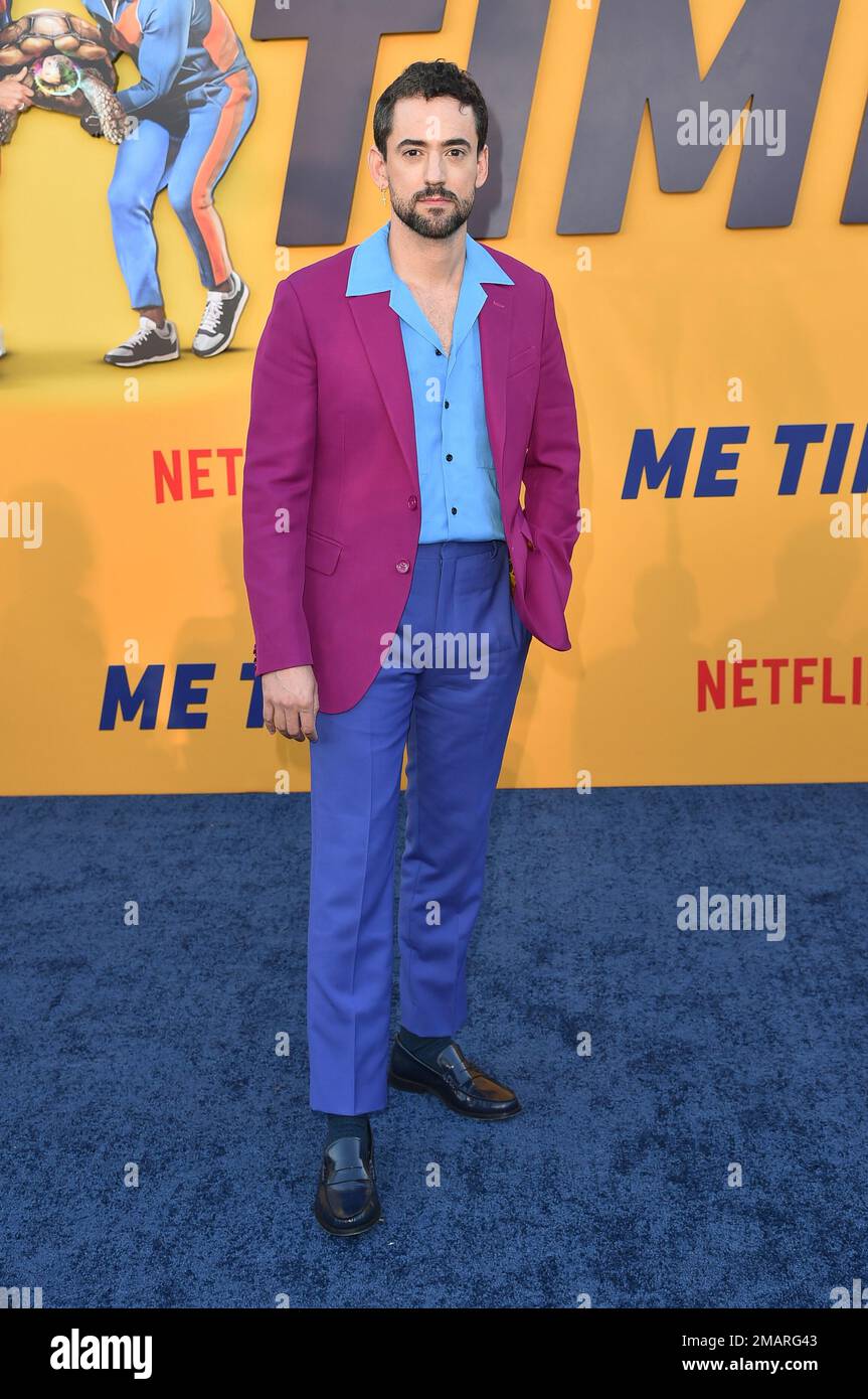 Luis Gerardo Mendez arrives at the premiere of "Me Time" on Tuesday ...