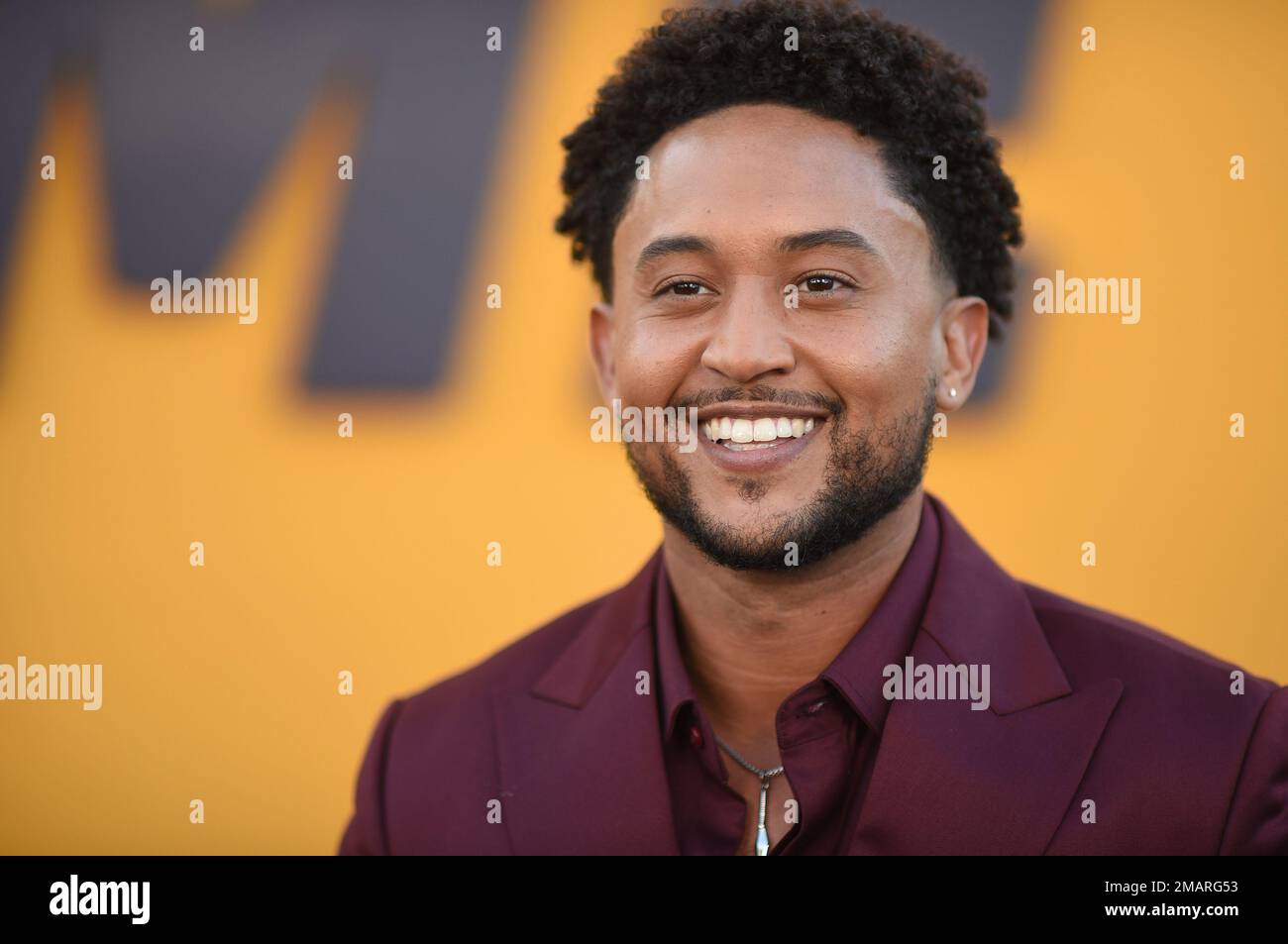 Tahj Mowry arrives at the premiere of "Me Time" on Tuesday, Aug. 23 ...