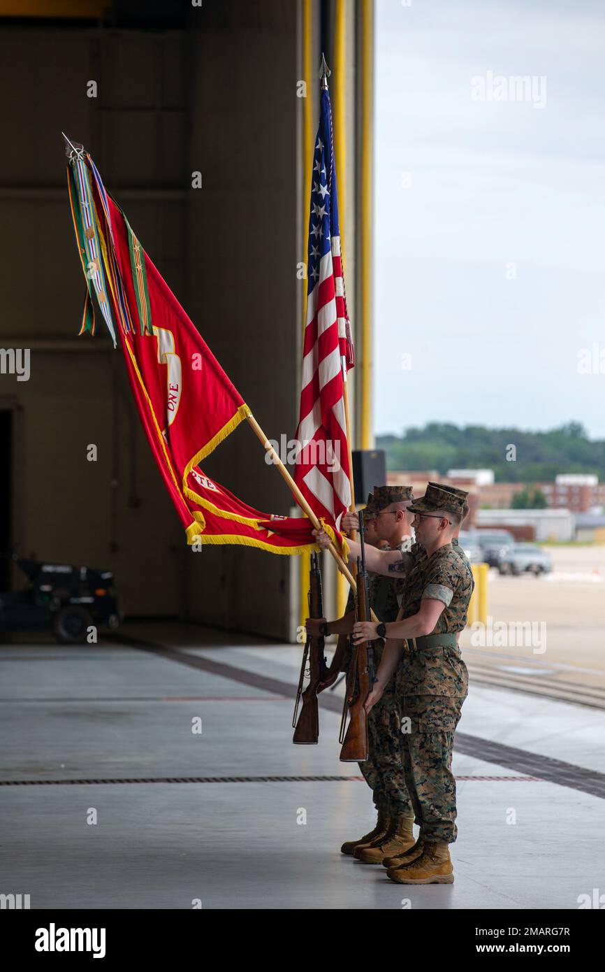 U.S. service members, veterans and civilian employees attend the Marine ...