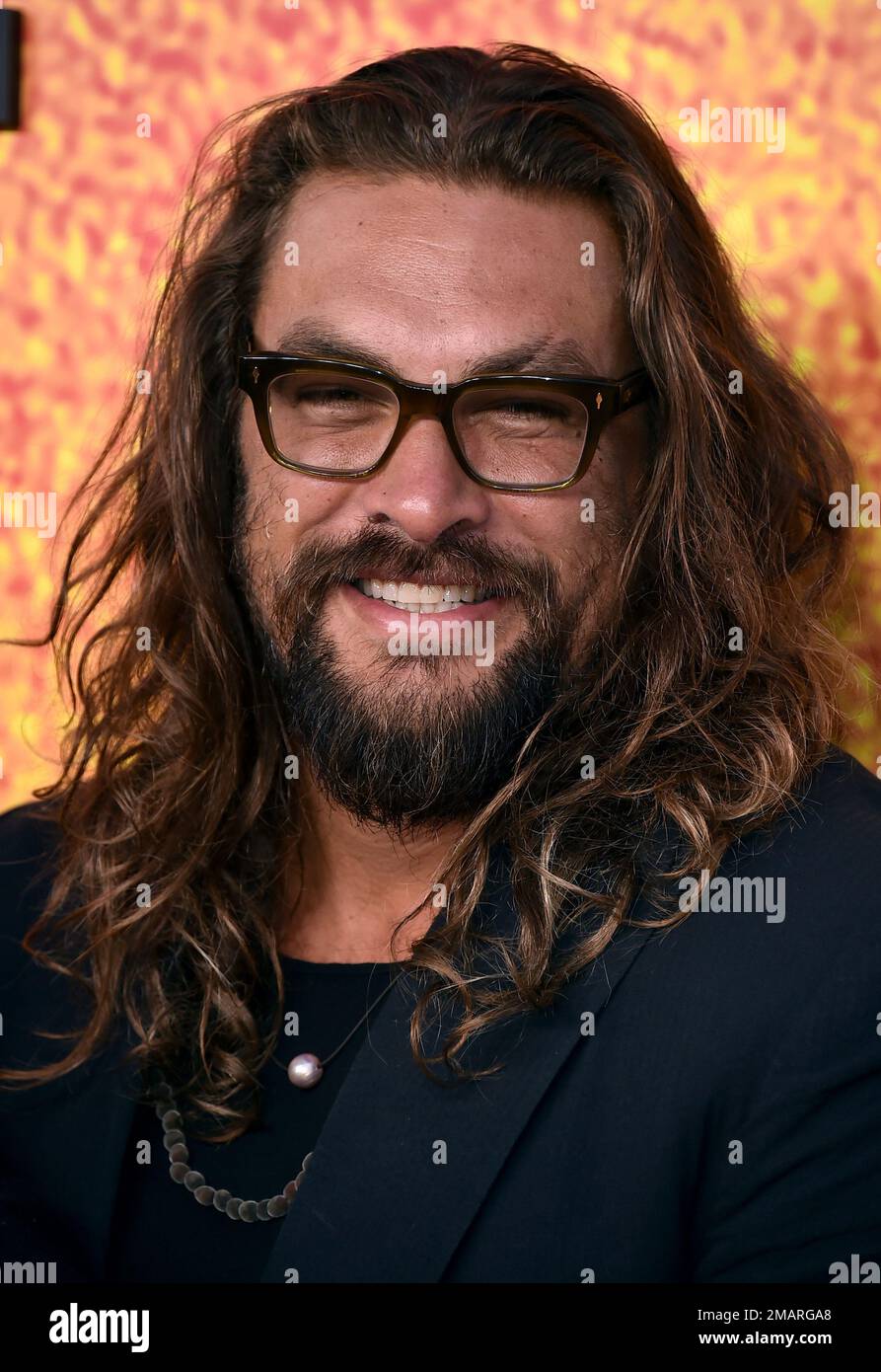 Jason Momoa arrives at the premiere of third season of "See," Tuesday ...