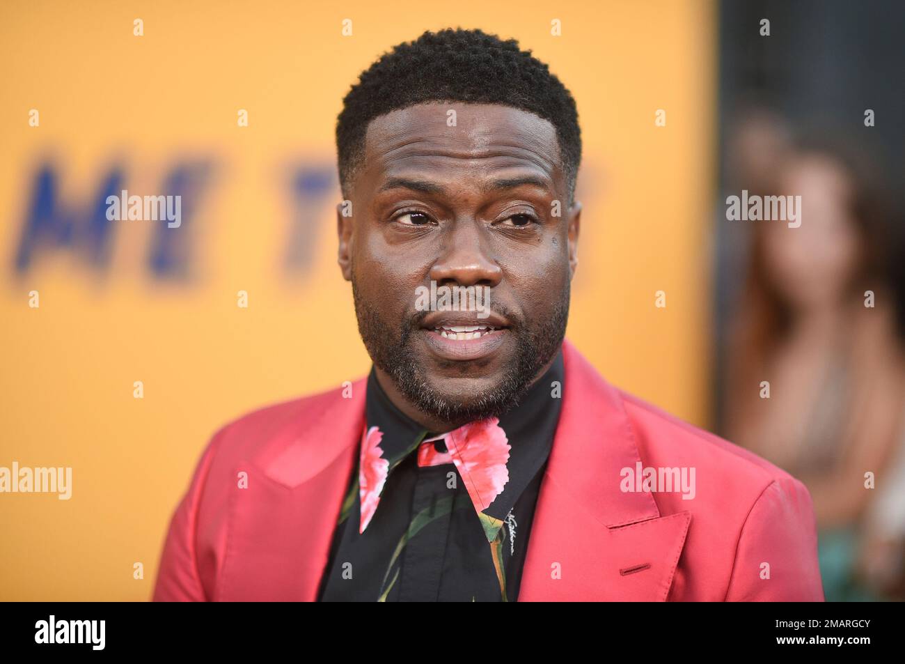 Kevin Hart arrives at the premiere of "Me Time" on Tuesday, Aug. 23 ...