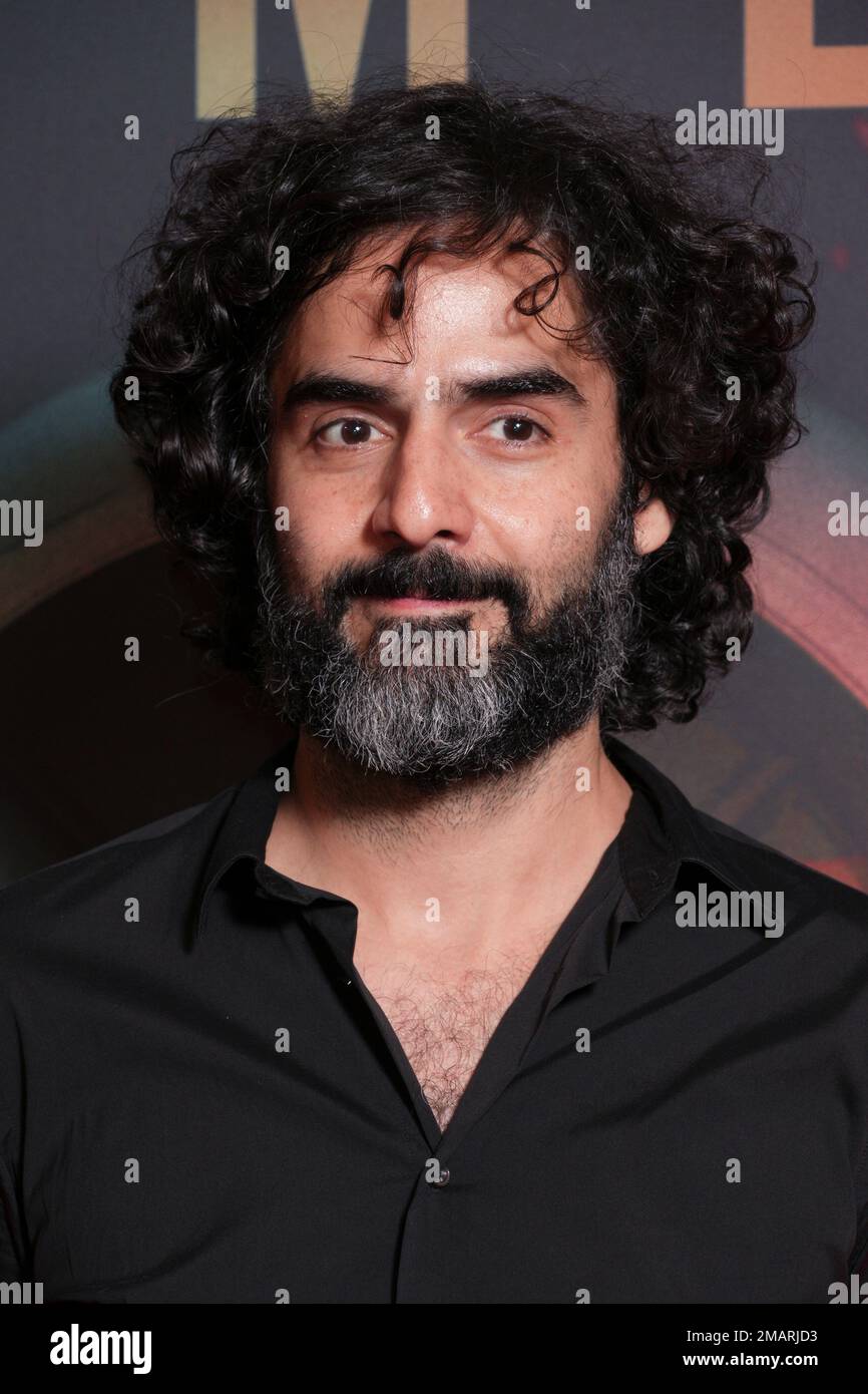 Babak Anvari poses for photographers upon arrival for the premiere of ...