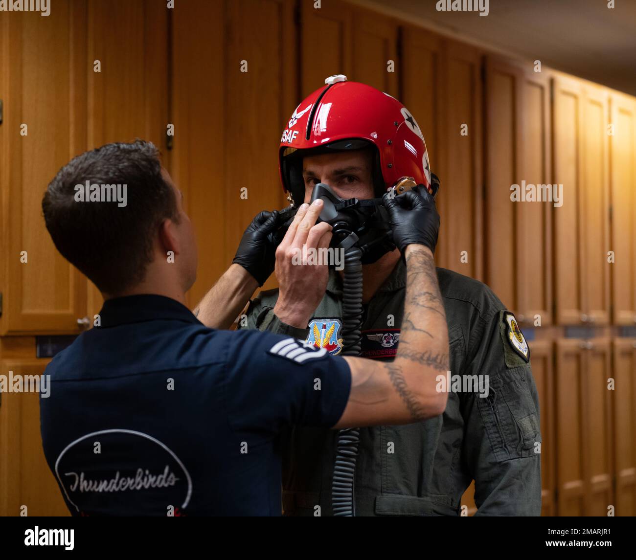 U.S. Air Force Staff Sgt. Brandon Butler, Aircrew Flight Equipment lead ...