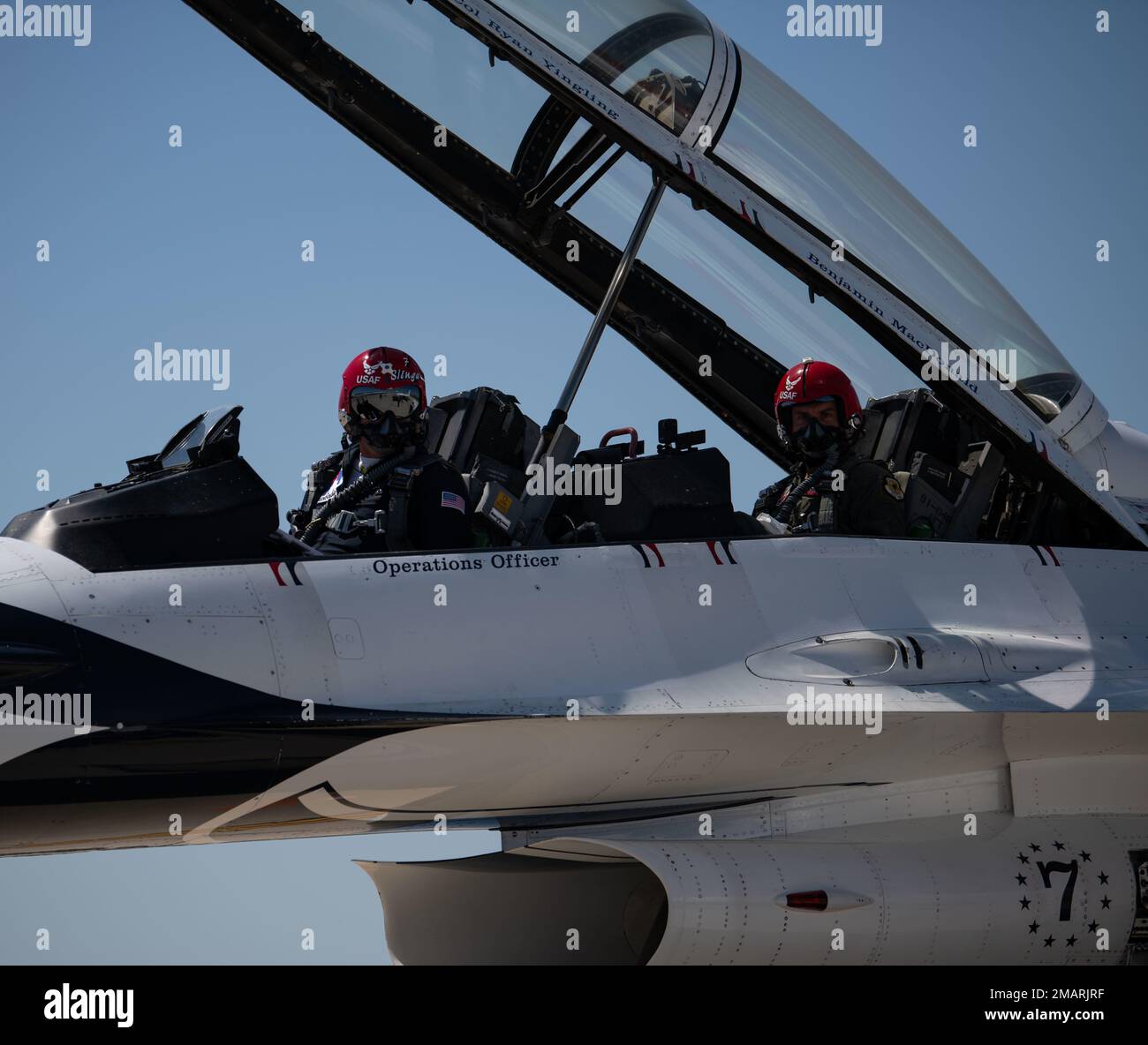 U.S. Air Force Lt. Col. Ryan Yingling, Operations Officer with the USAF ...