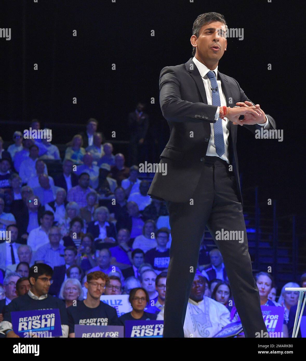 Rishi Sunak MP addresses Conservative Party members during a ...