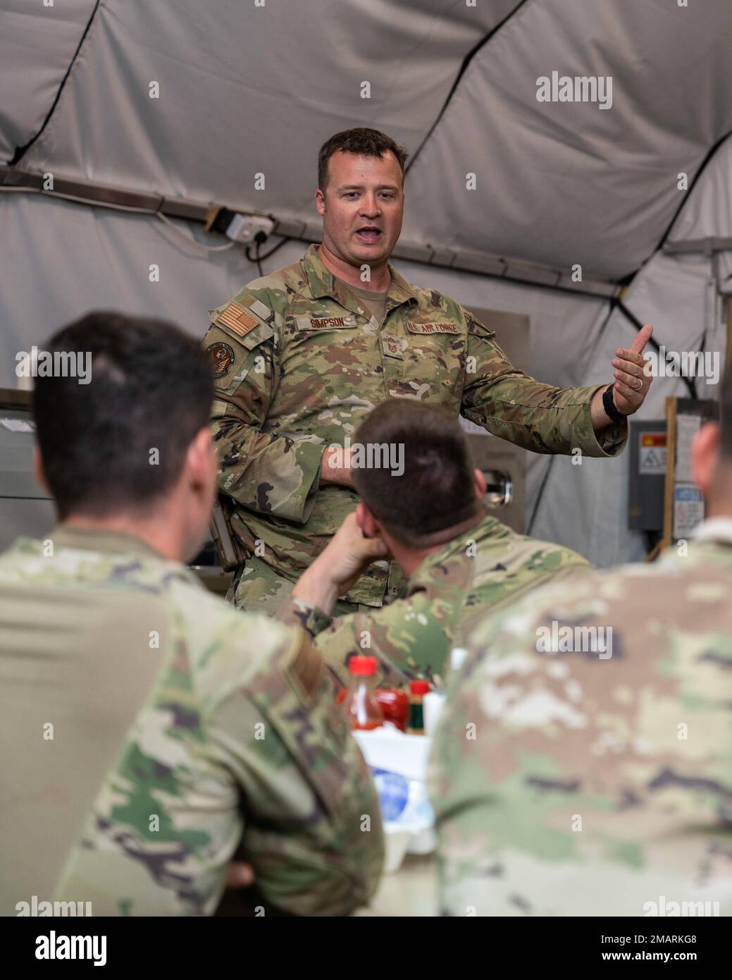 U.S. Air Force Senior Master Sgt. Zachary Simpson, 726th Expeditionary ...