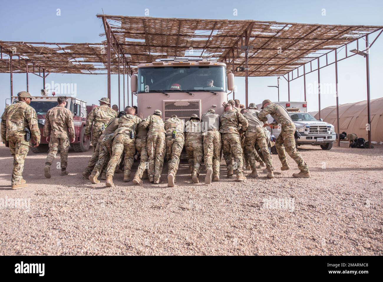 U.S. Air Force fire protection specialists assigned to the 724th ...