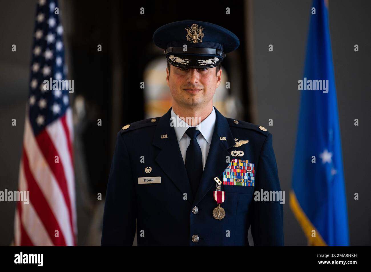 U.S. Air Force Lt. Col. Kyle Stewart, outgoing commander of the 8th ...