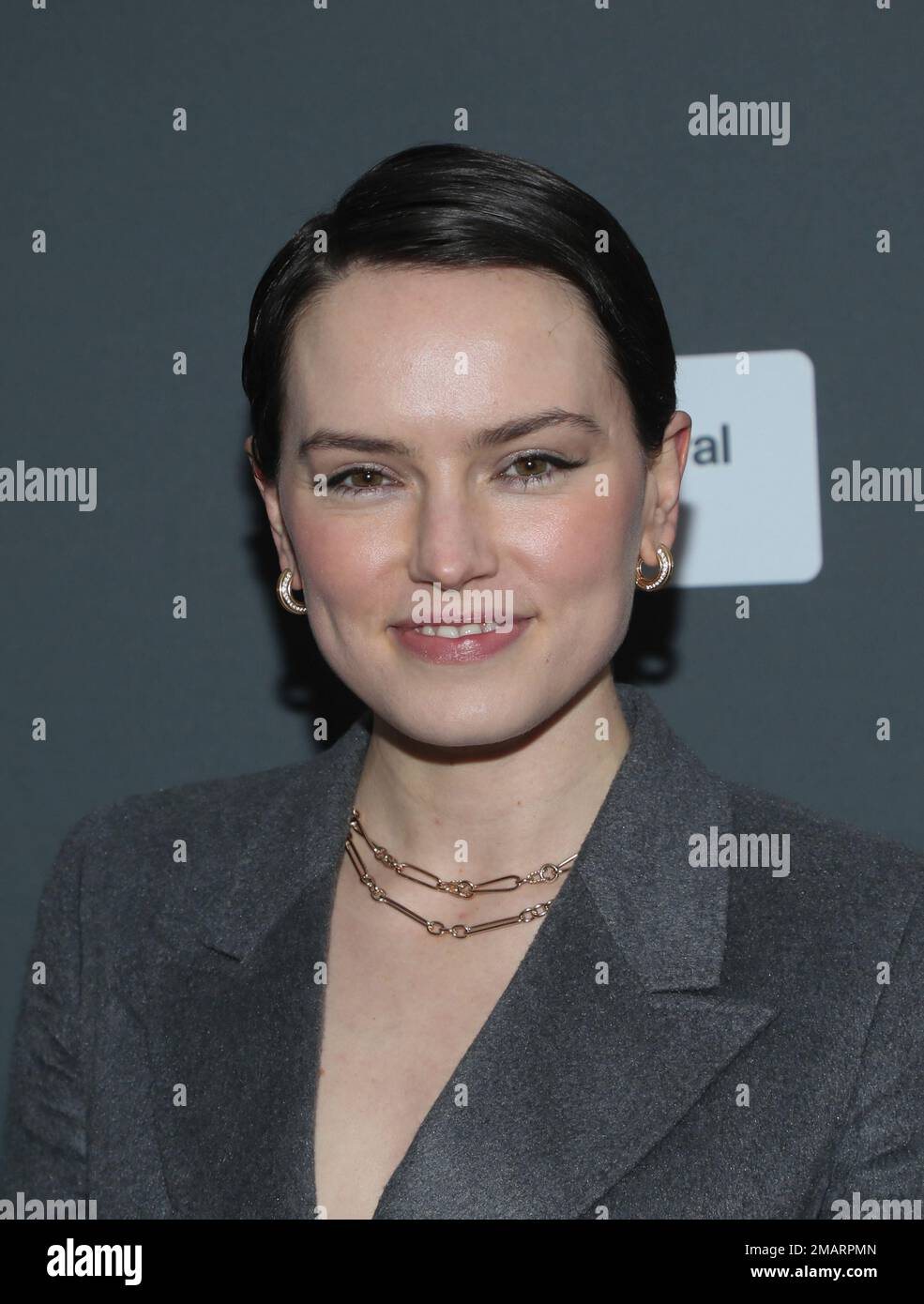 Actor and producer Daisy Ridley poses at the "Sometimes I Think About ...