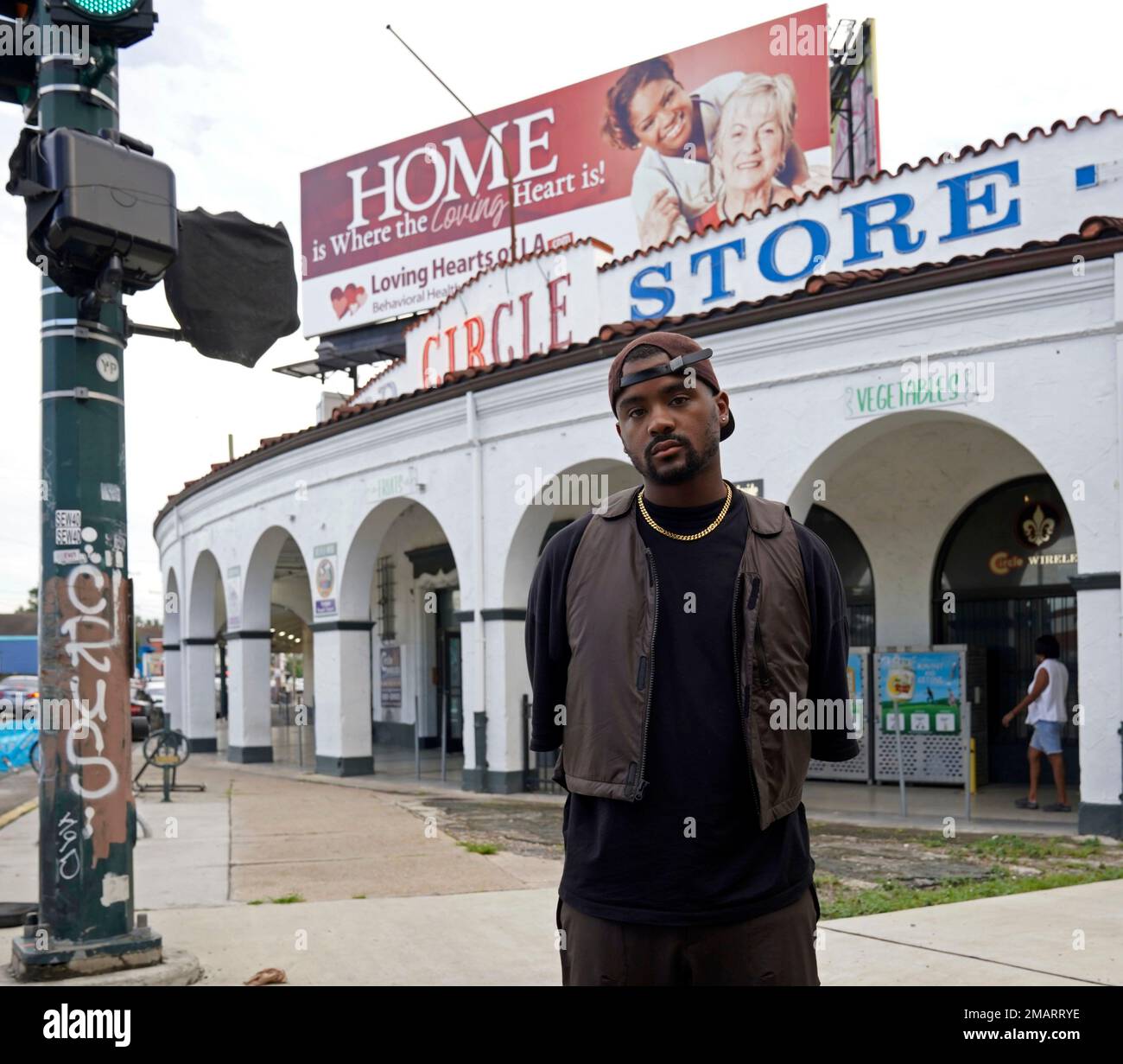 Edward Buckles, Jr. poses for a portrait outside the Circle Food Store ...
