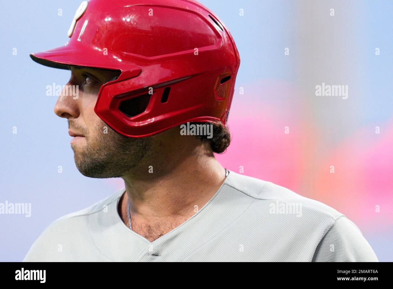 Philadelphia Phillies' Bryson Stott plays during a baseball game ...