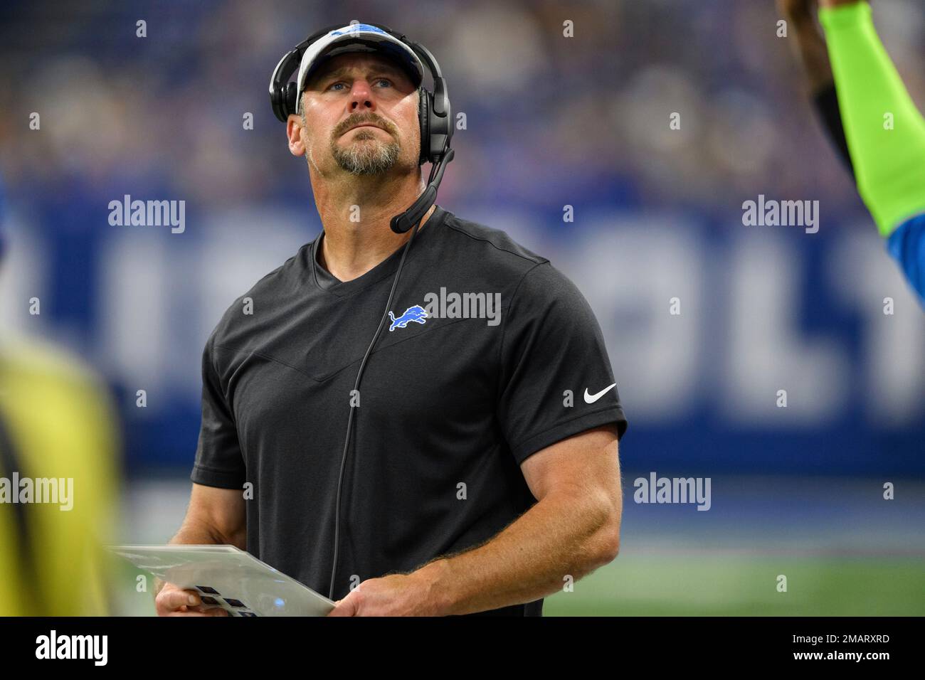 Detroit Lions head coach Dan Campbell on the sidelines during an NFL ...