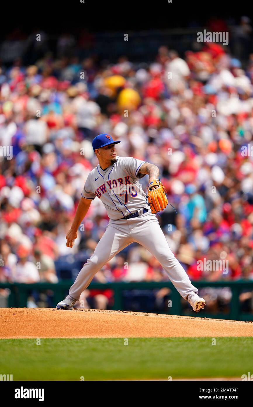 New York Mets' Jose Butto plays during a baseball game, Sunday, Aug. 21 ...