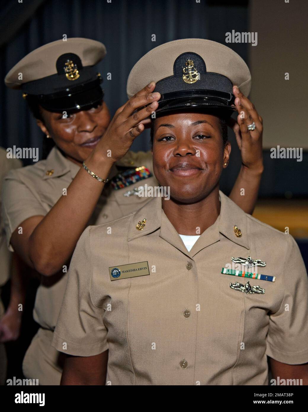 Senior Chief Information Systems Technician Makeisha Ervin has her ...