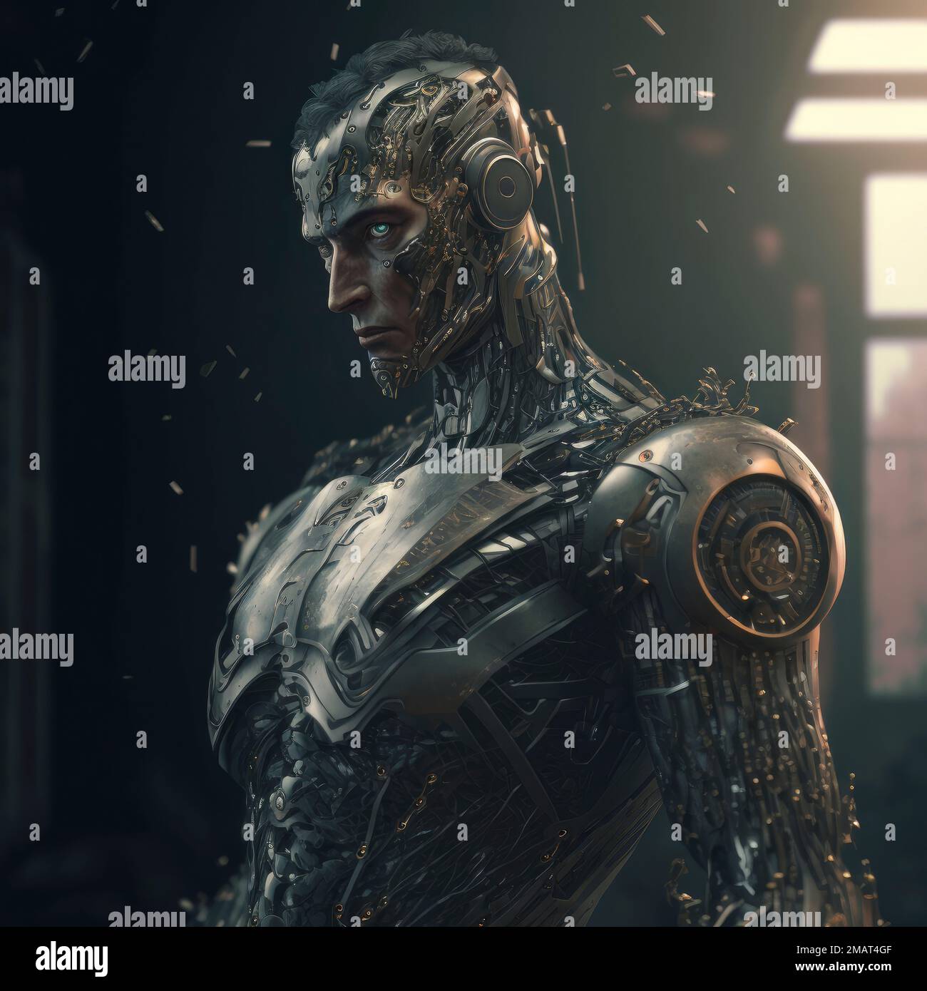 Male robot hi-res stock photography and images - Alamy