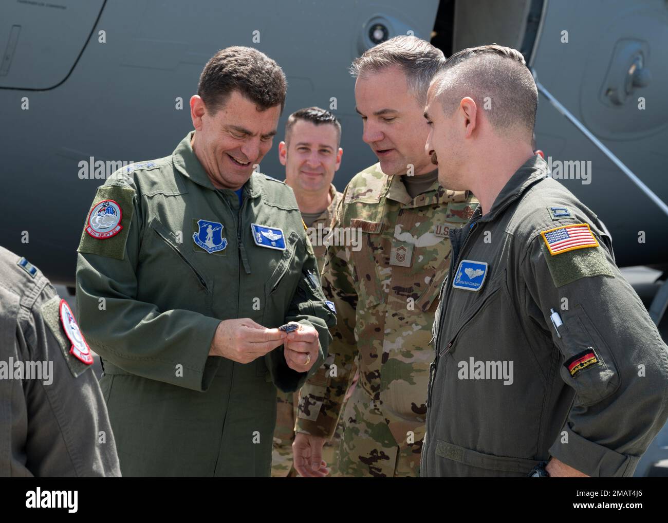 U.S. Air Force Lt. Gen. Michael A. Loh, left, director, Air National ...