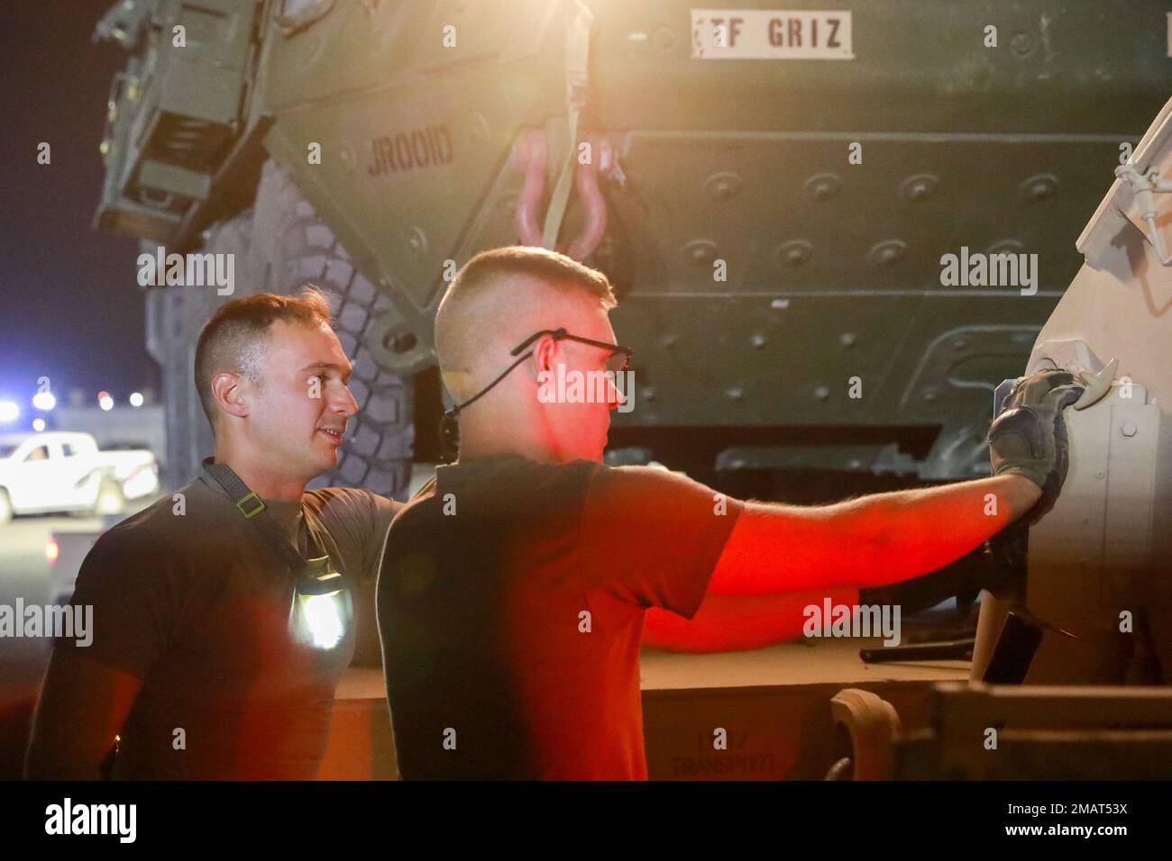 Soldiers from the 1st Combined Arms Battalion, 163rd Cavalry Regiment ...