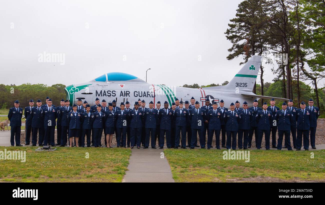 Wing Staff Airmen of the 102nd Intelligence Wing takes a group photo on ...