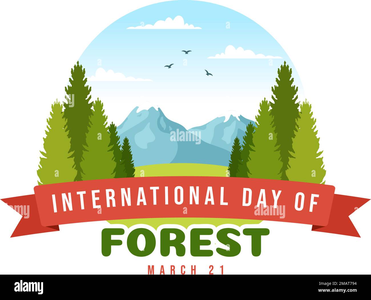 World forestry day on March 21st Illustration to Educate, Love and ...