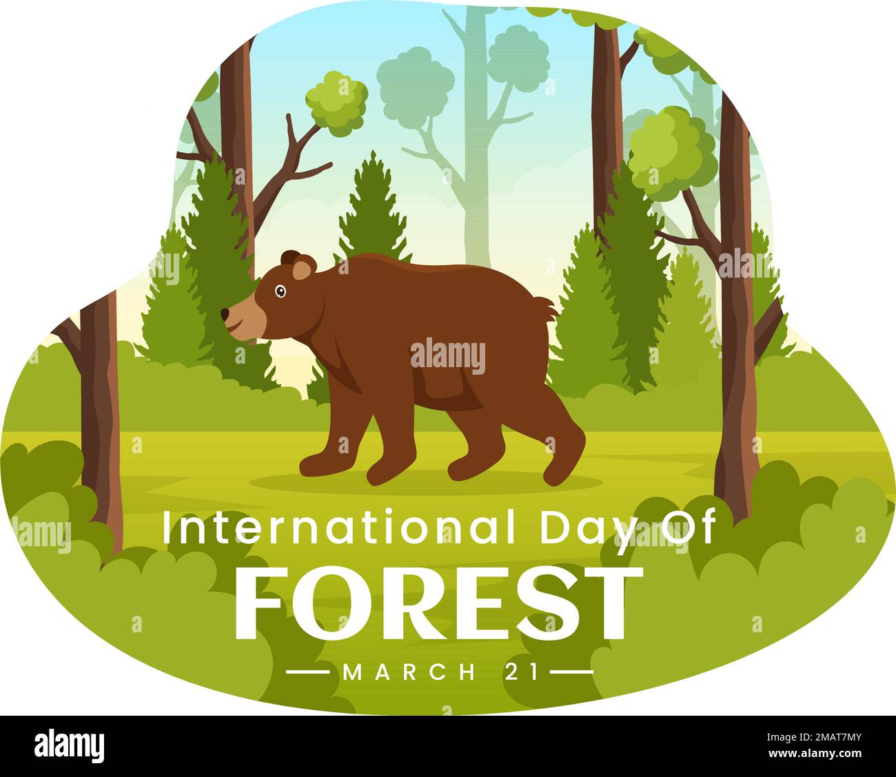 World forestry day on March 21st Illustration to Educate, Love and ...