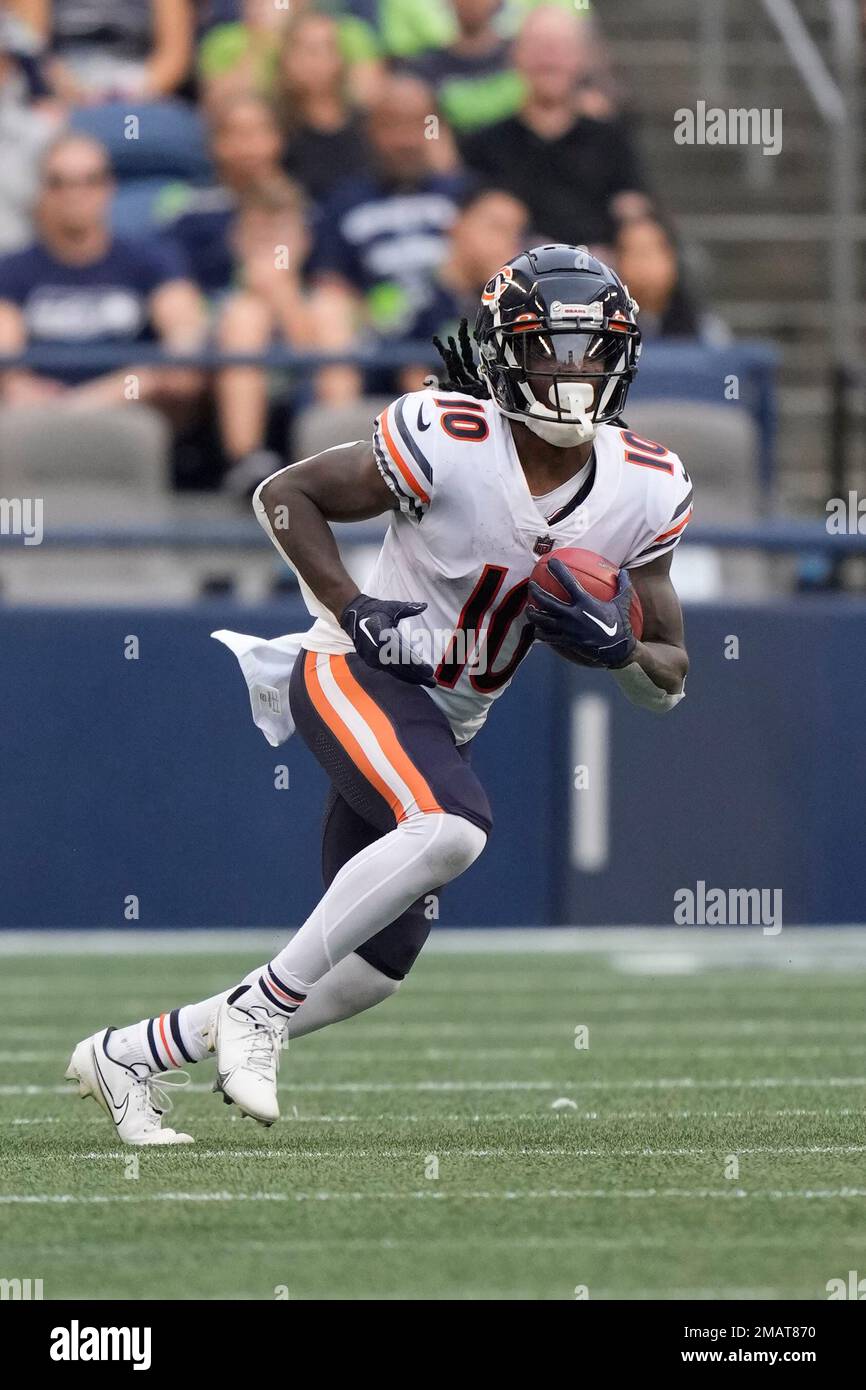 Chicago Bears wide receiver Nsimba Webster (10) during an NFL Preseason ...