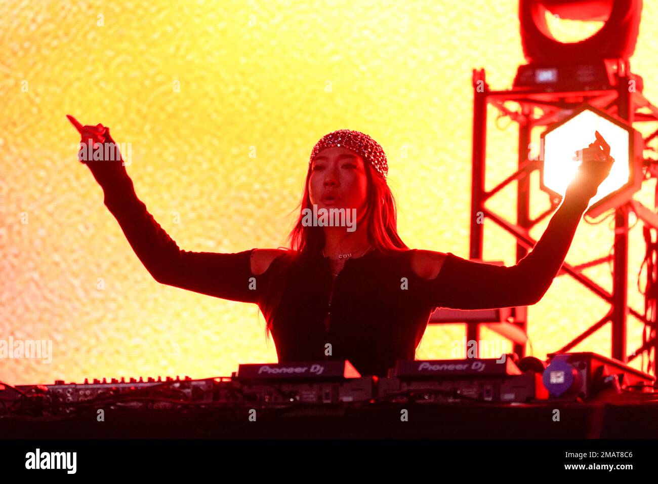 Peggy Gou performs onstage at Field day, at Victoria Park, in London ...