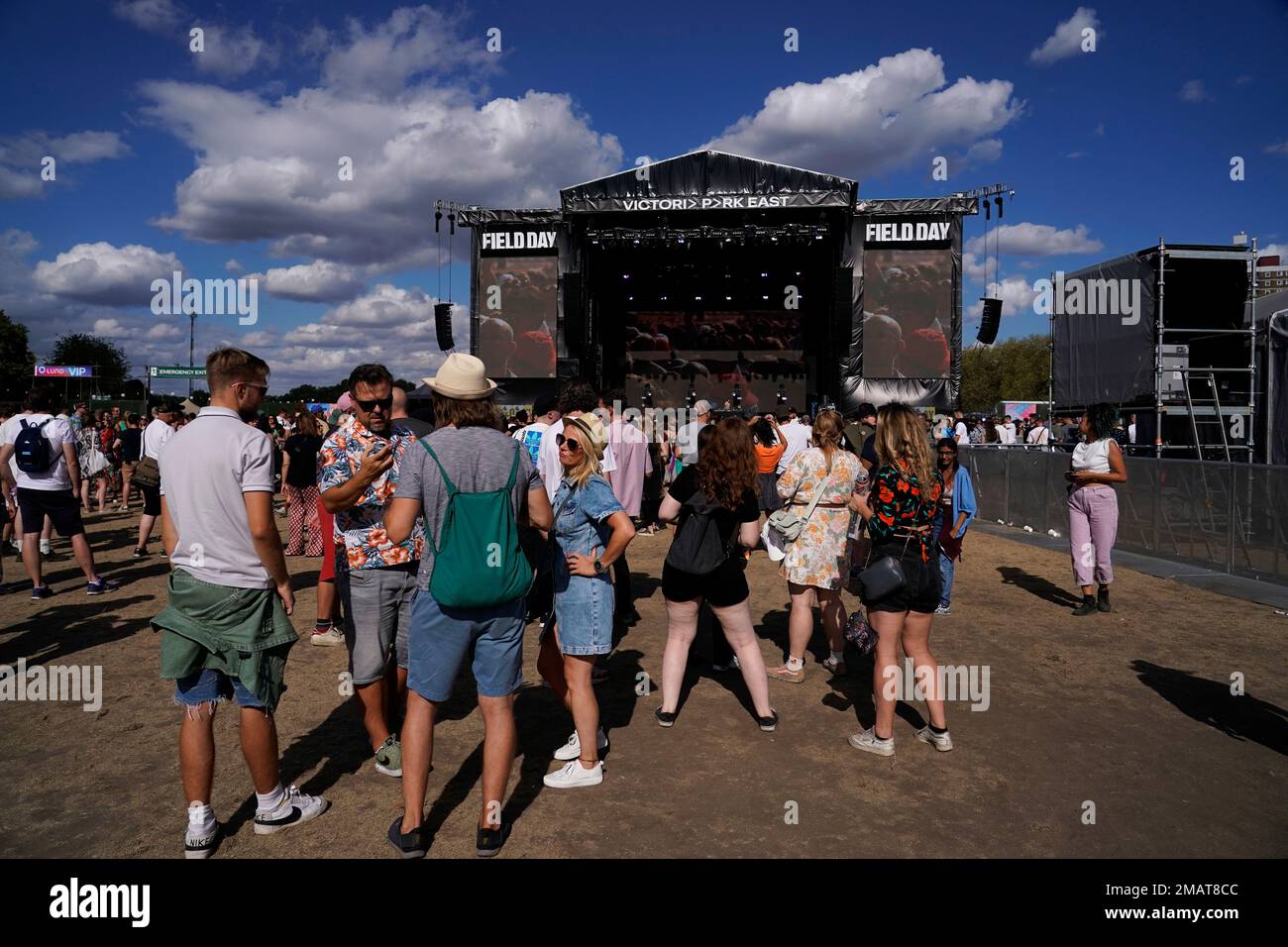 General view of the main stage at Field day, at Victoria Park, in ...