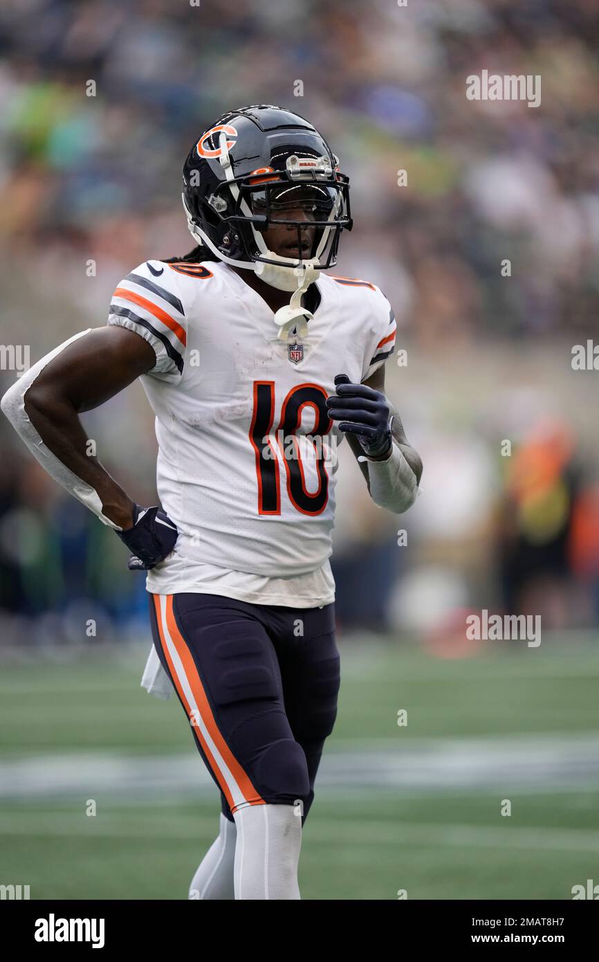 Chicago Bears wide receiver Nsimba Webster (10) during an NFL Preseason ...