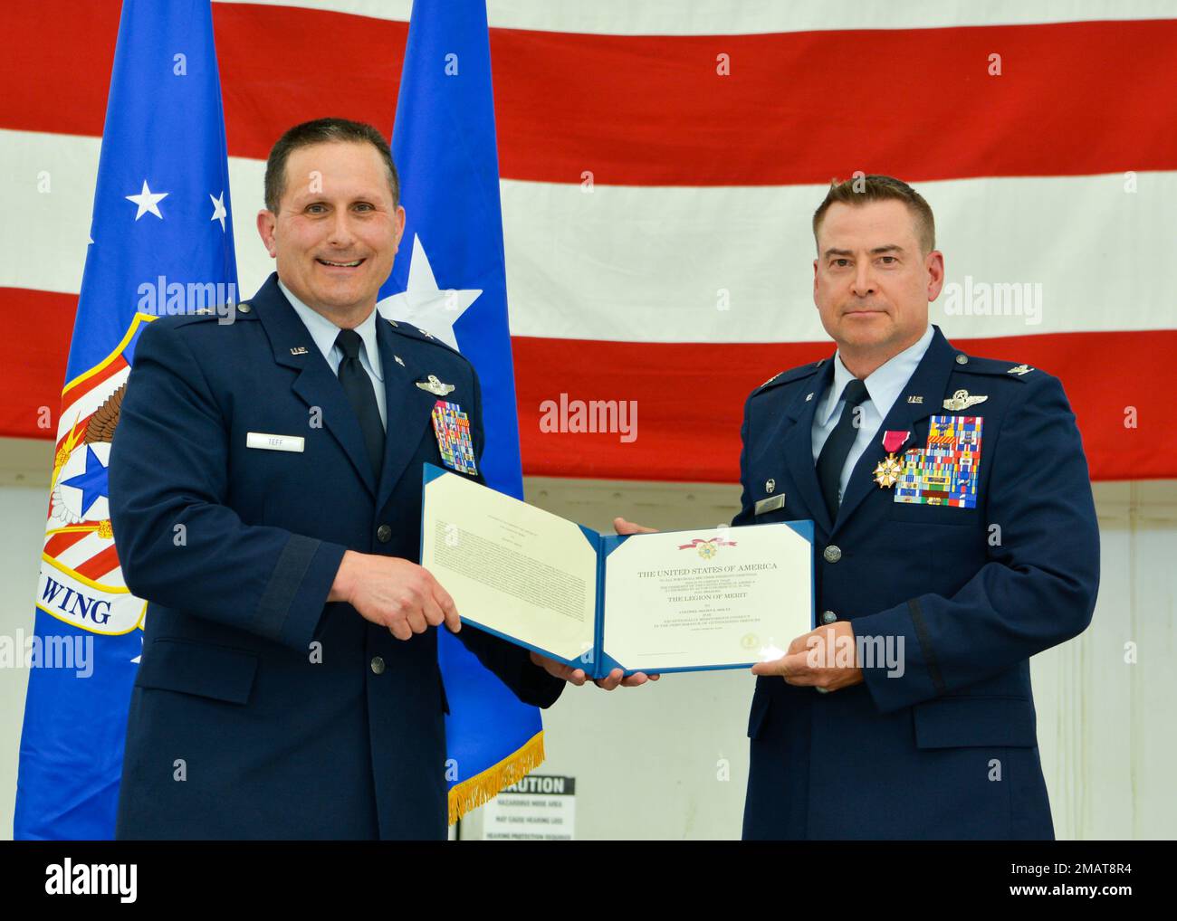 Brig. Gen. Bryan J. Teff (left), Michigan Air National Guard assistant ...