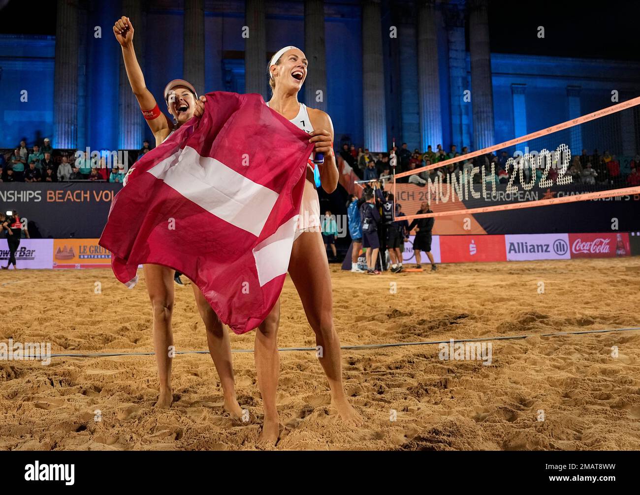 Latvia's Tina Graudina and Anastasija Kravcenoka celebrate their ...