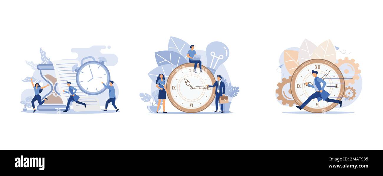 Concept save time, Money saving, alarm clock rings on white background ...