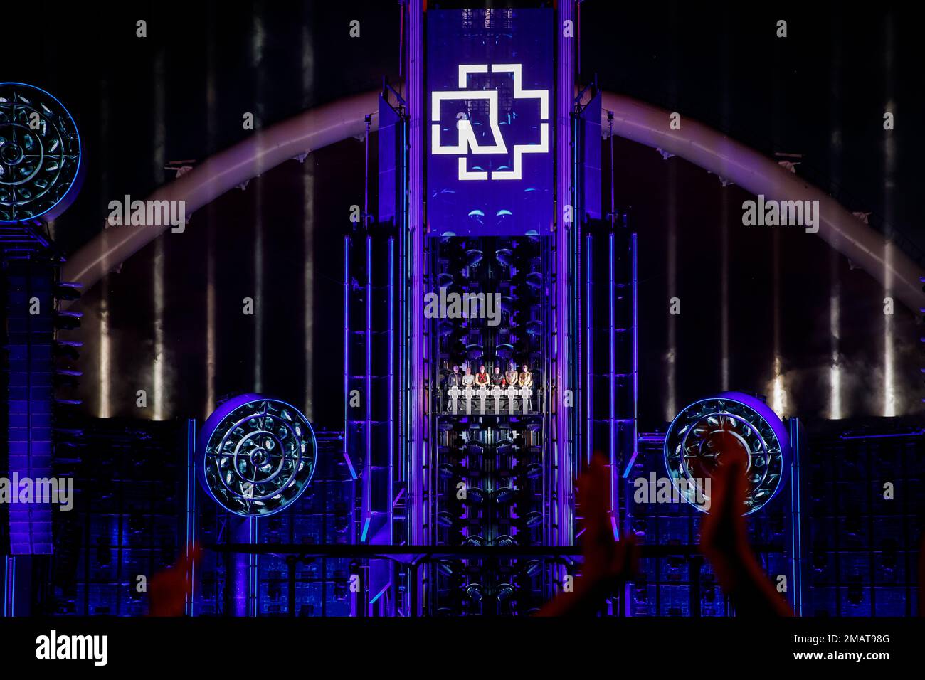 Tallinn, Estonia - 20.07.2022: Rammstein concert during the world ...